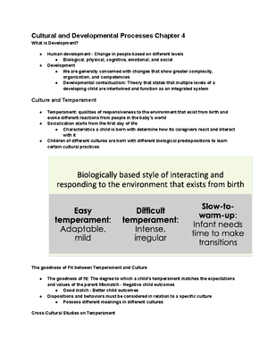 Cross Cultural Notes - Cross-Culture notes: Chapter 8: Culture as ...