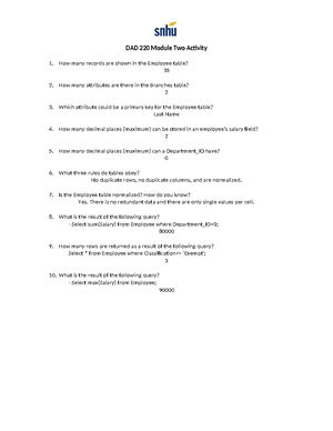 Module 2 assignment - MODULE TWO PROBLEM SET This document is ...