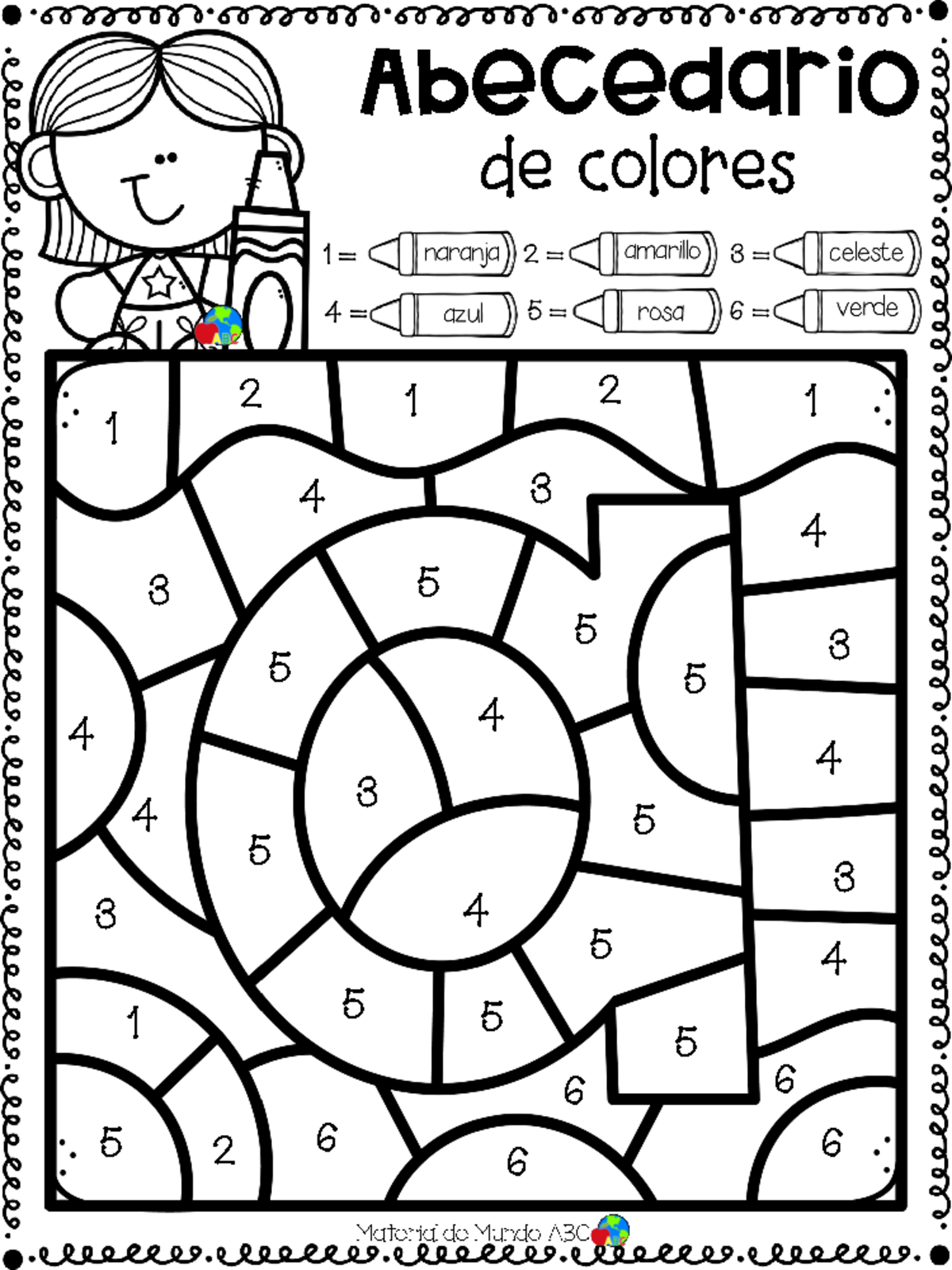 11. abc colorear - abecedario - de colores de colores ####### de ...
