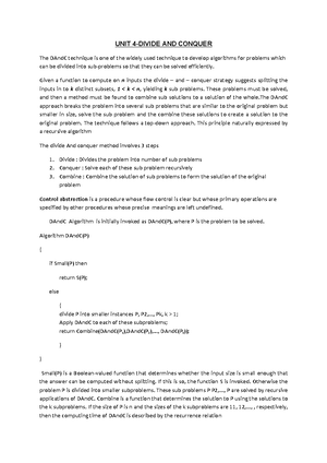 Module 4- Greedy method - MODULE – 3 GREEDY METHOD General method The greedy method is a ...