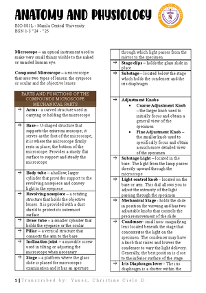 Lab-Exercise-3-The-Language-of-Anatomy - Lab Exercise 3 – The Language of Anatomy Name: Section ...