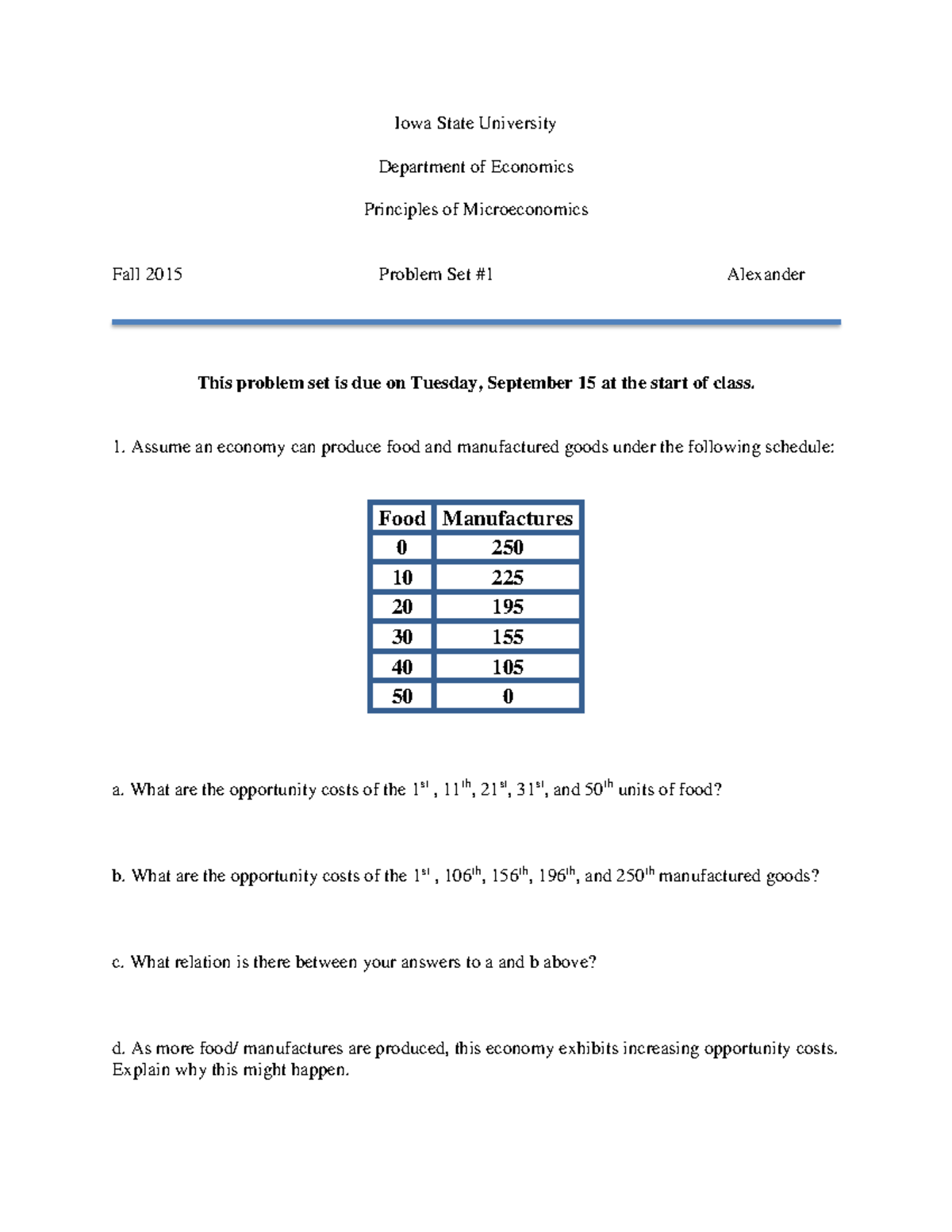 Homework 1 - Terry - Iowa State University Department of Economics ...