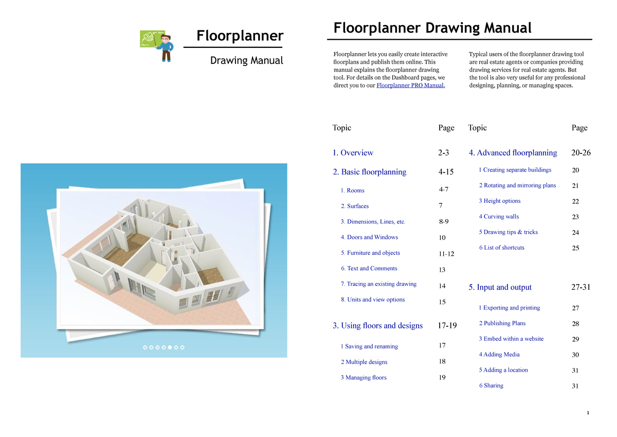 Floorplanner Manual EN - Floorplanner Drawing Manual Topic 4. Advanced ...