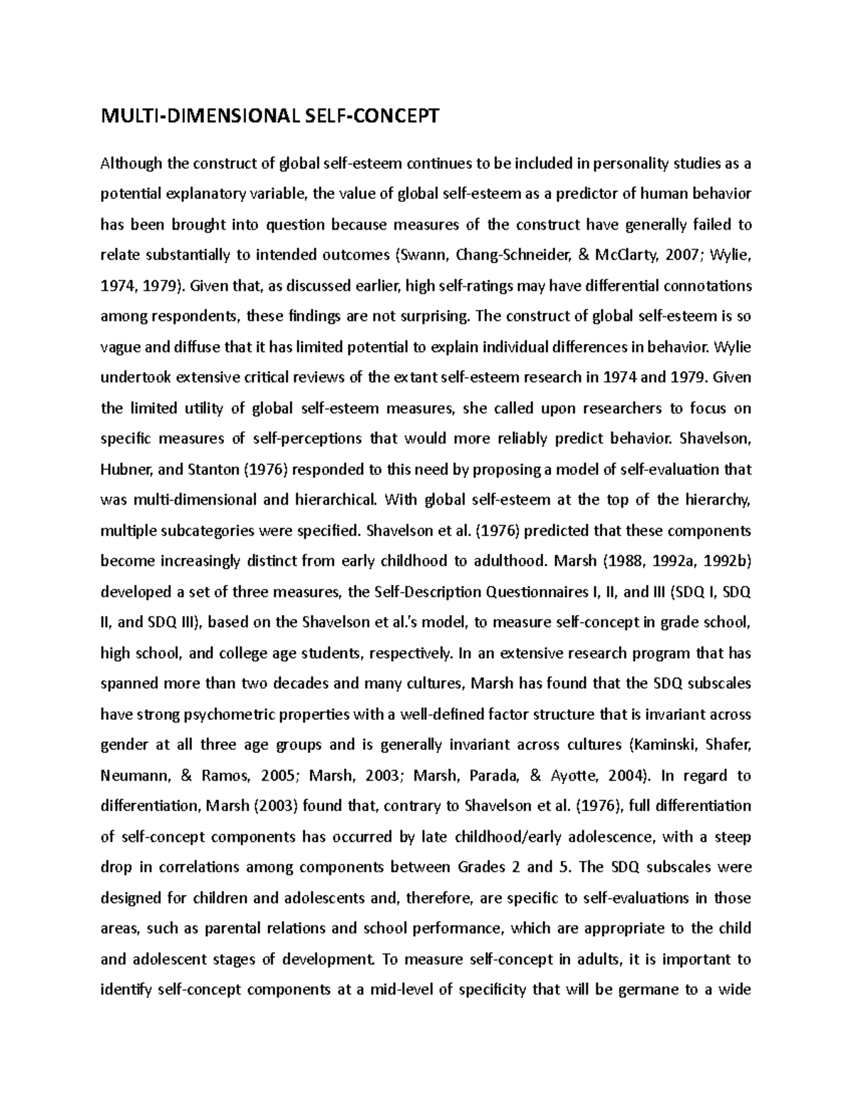 Multi- Dimensional SELF- ConceptInstrumentality AND Expressiveness AS ...