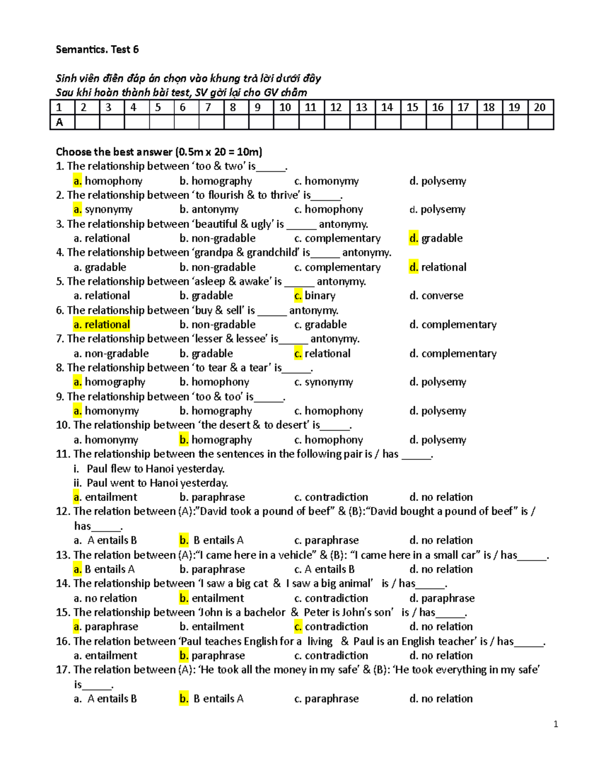 Semantics Test 6 - ssssssssssssssssssssssssssssssssssss - Semantics ...