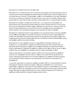 Understanding Feminism - This essay provides an overview of the key ...