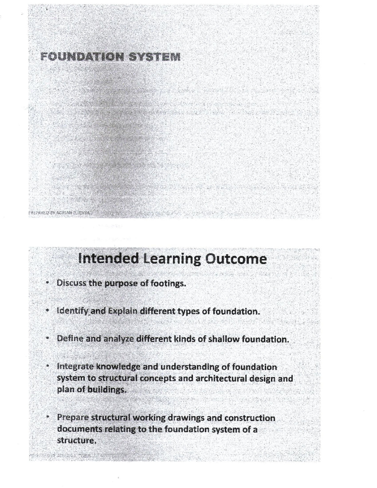 Foundation - Building Technology 4 - Studocu