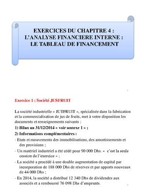 Corriges DES Exercices DU Chapitre 4 TF - CORRIGES DES EXERCICES DU CHAPITRE 4 : L’ANALYSE - Studocu