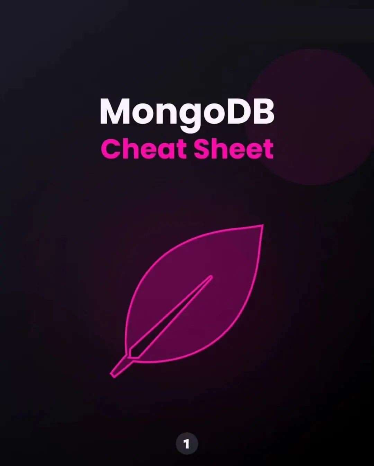 Mongo Db Cheatsheet Mongodb Cheat Sheet 1 Show All Databases Show Dbs 3079