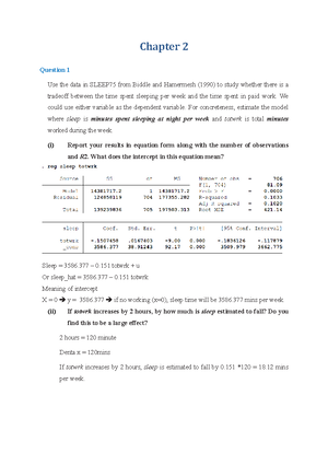 Tutorial 4 Chapter 8 - Chapter 8 Using the data in GPA3, the following equation was estimated ...