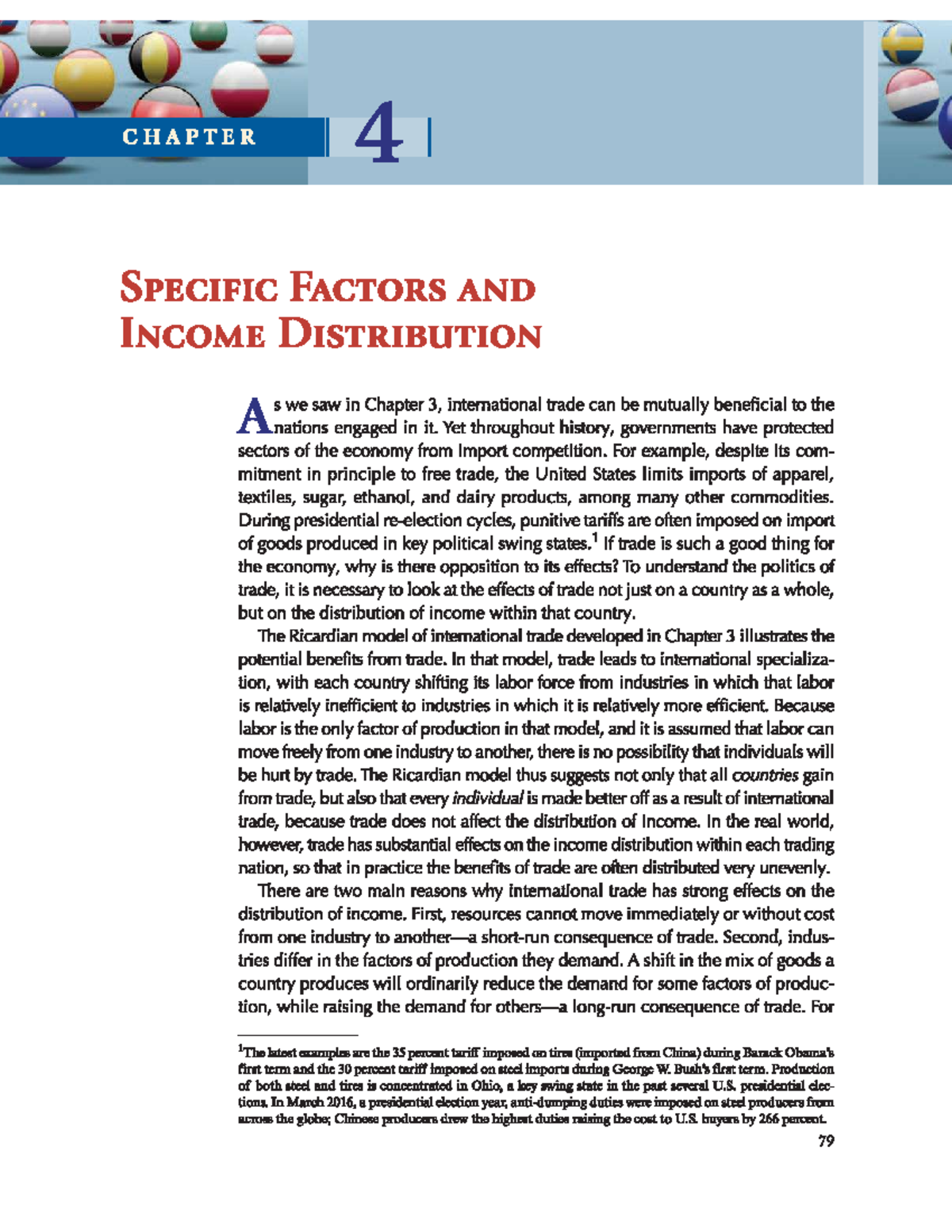 2.2 Ch-4 Specific factor model - CHAPTER | SPECIFIC FACTORS AND INCOME DISTRIBUTION A we saw in ...