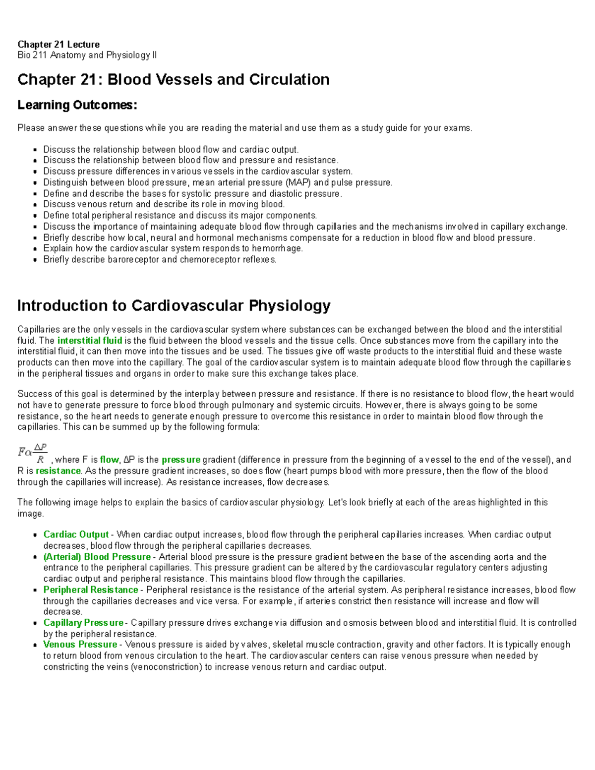 Blood Vessels and Circulation Lecture 2023-09-02 14 55 03 - Chapter 21 Lecture Bio 211 Anatomy ...