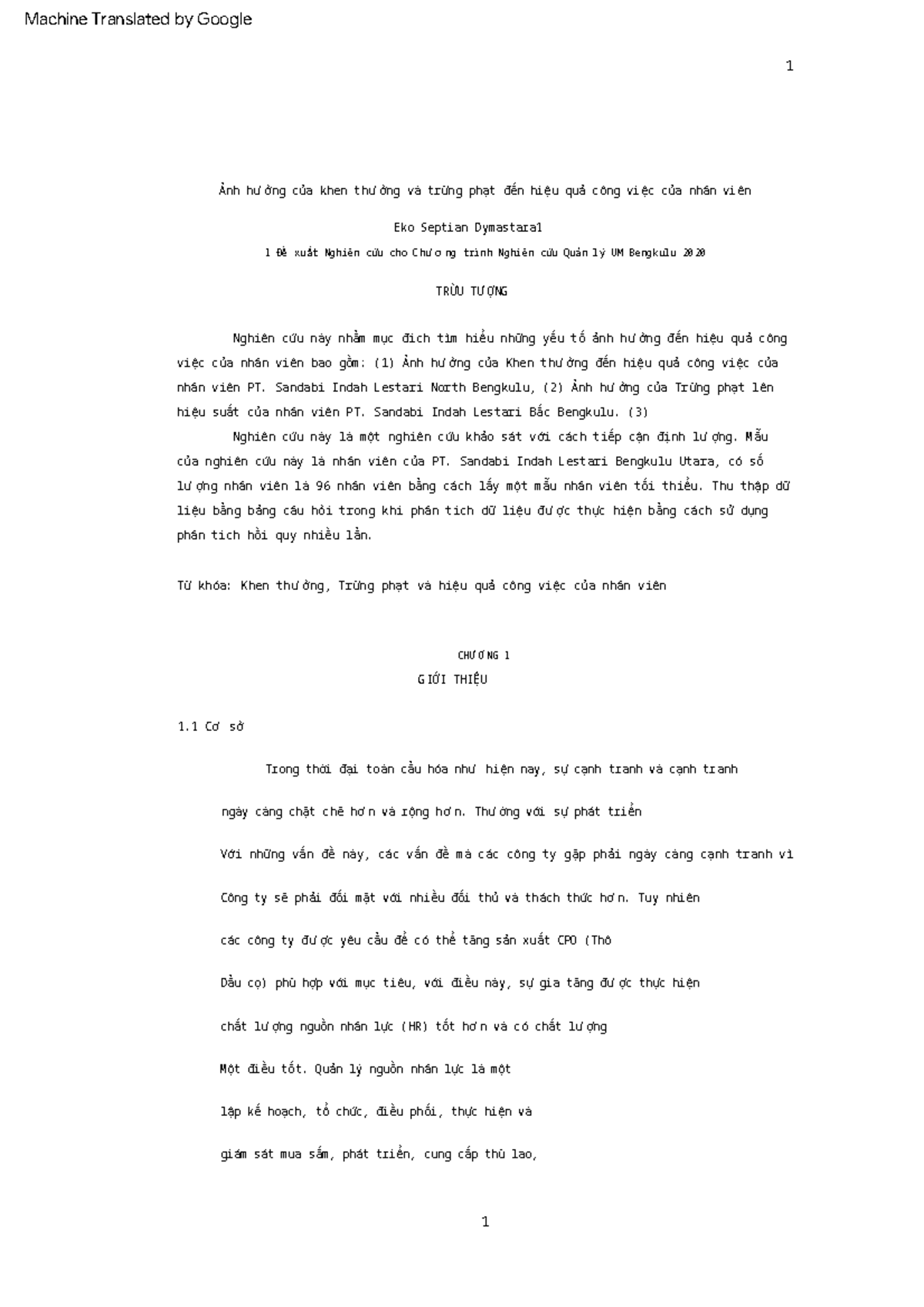 Penelitian-10 vietnamese - 1 C¢ sß Nghiên cÿu này nh¿m mÿc ích tìm hißu nhÿng y¿u tß Ánh h° ßng ...