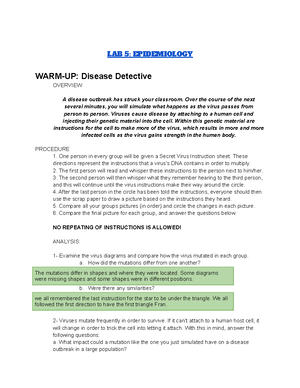 Virtual+lab +homework - REMOTE LAB: “Virtual Fruit Fly” Homework ...