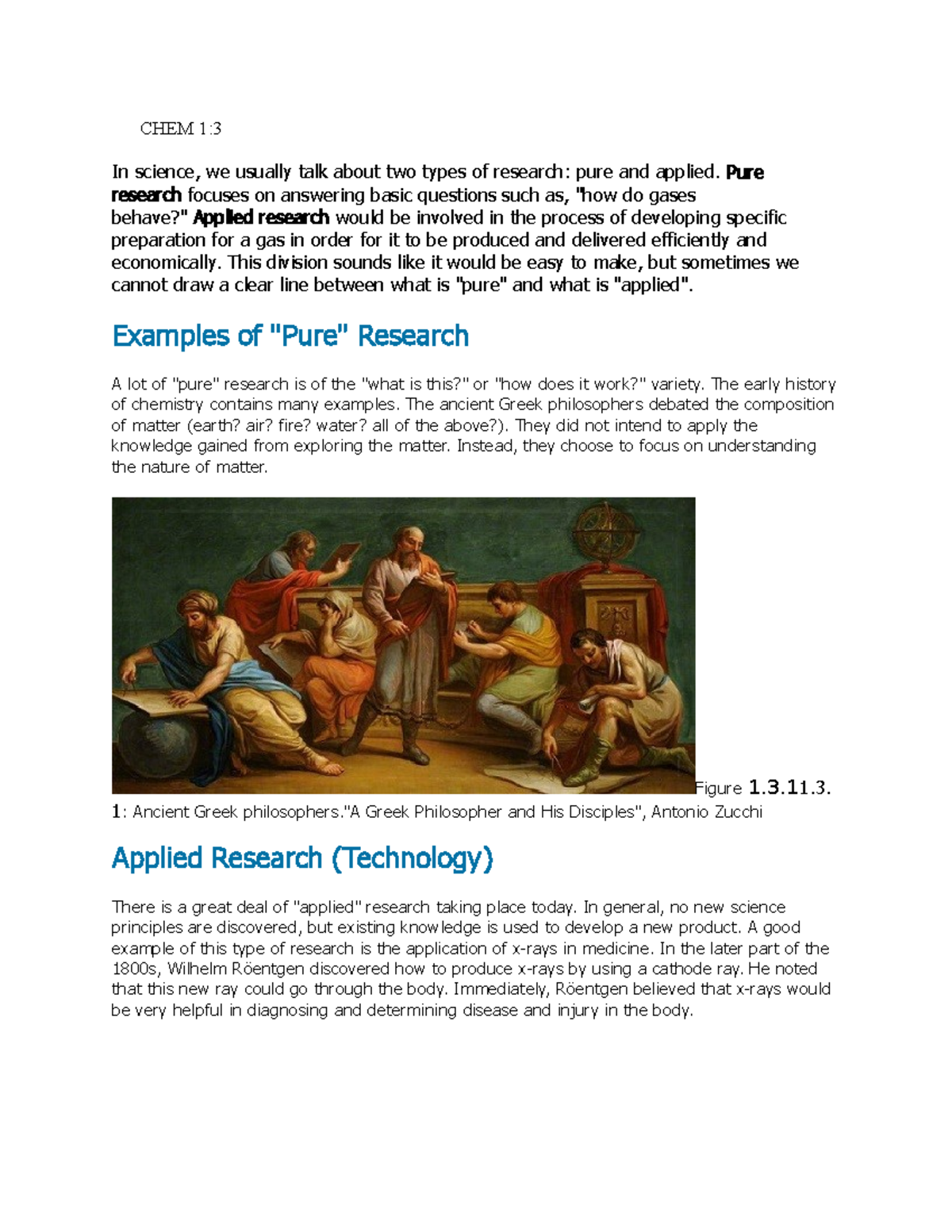 Chem one:three book notes - CHEM 1: In science, we usually talk about ...