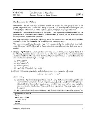 Solutions 414 Gradescope 4 - MATH 414 - Penn State - Studocu