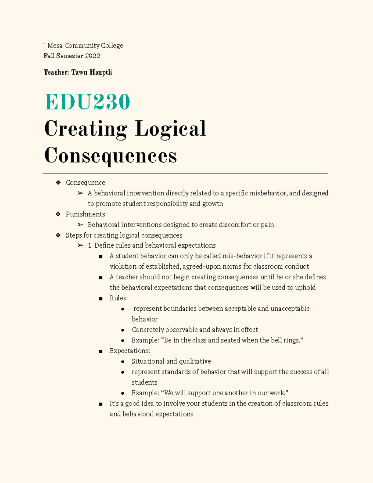Inspire 66 - Notes corresponding to Creating Logical Consequences ...