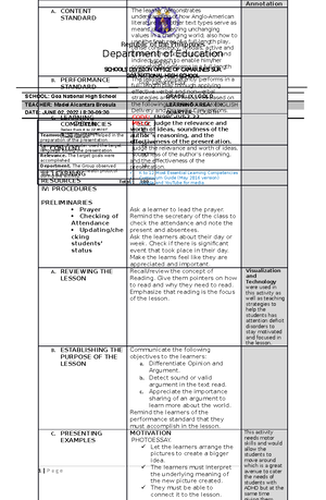 TRF objective 9 w0rd - Teachers Reflection Form 9 - RPMS SY 2021 ...