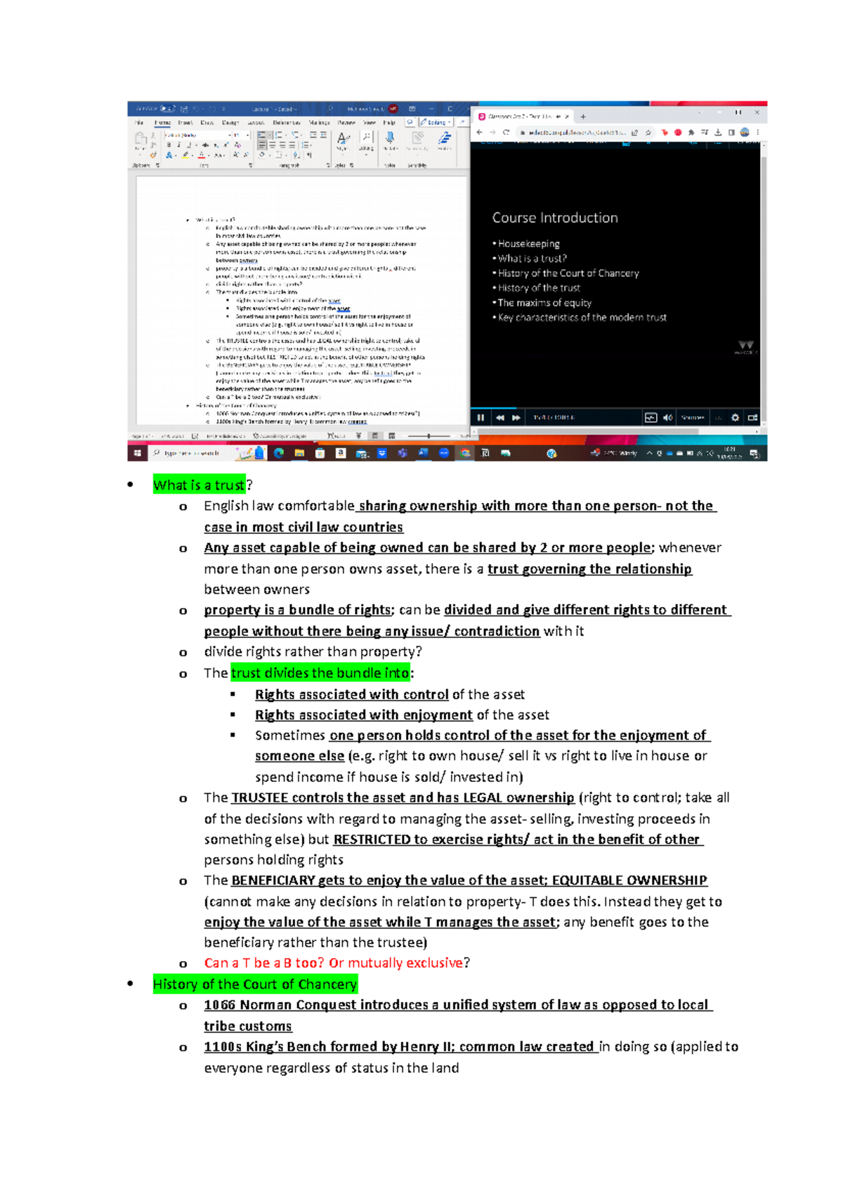 Lecture 1 - LA307 - Warwick - Studocu