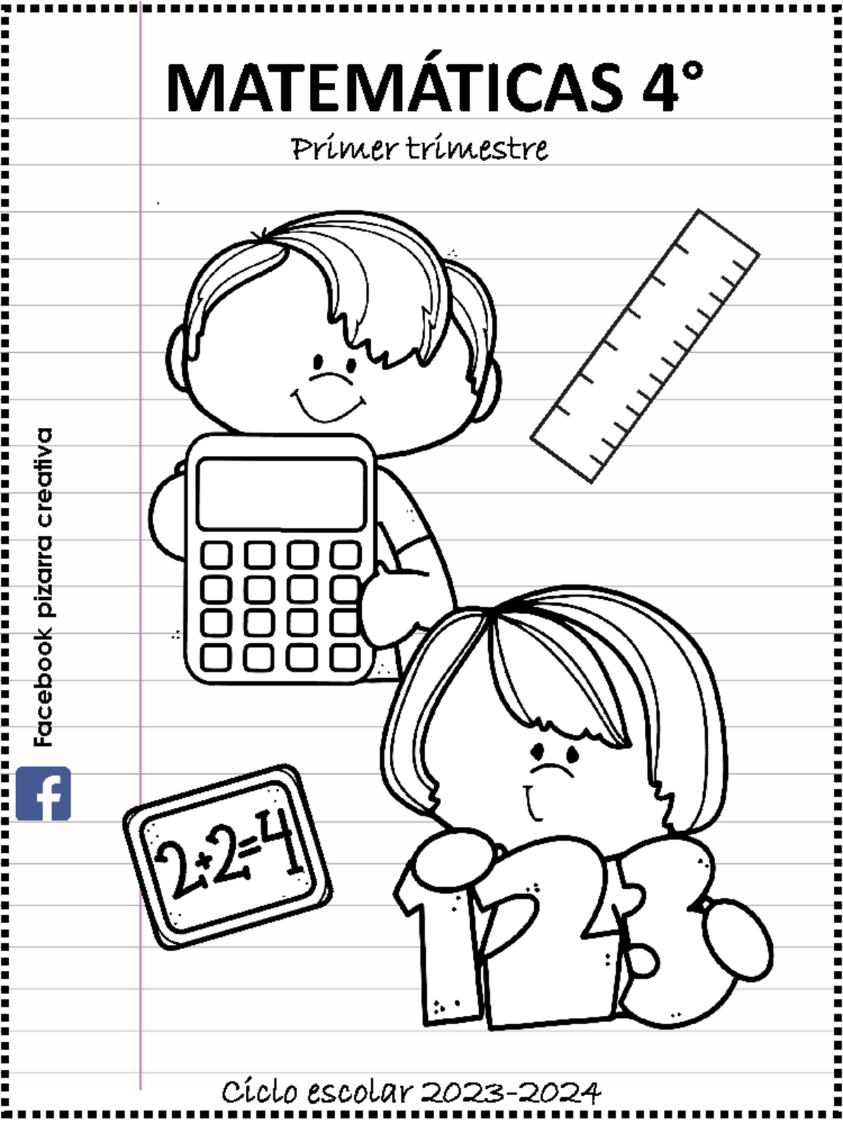 4° Cuaderno Matematico Primer Trimestre - MATEMÁTICAS 4° Facebook pizarra creativa Ciclo escolar ...