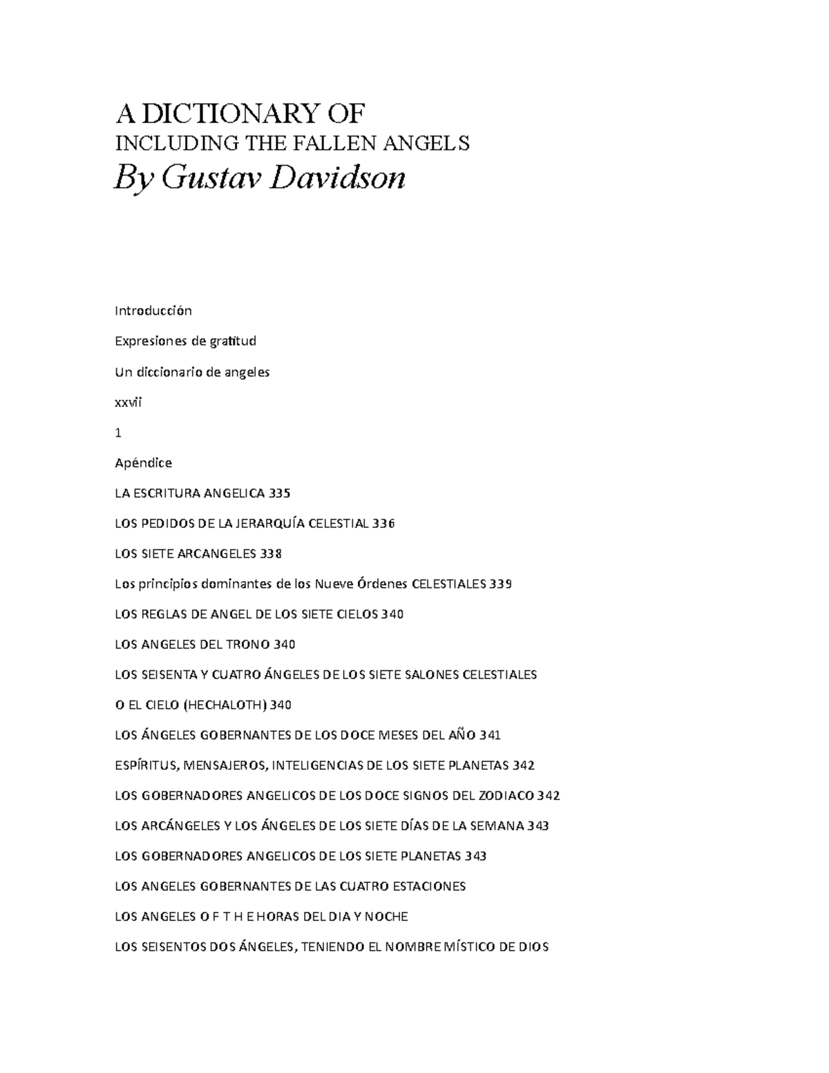 A Dictionary of Angeles de Gustavo Davinson - A DICTIONARY OF INCLUDING ...
