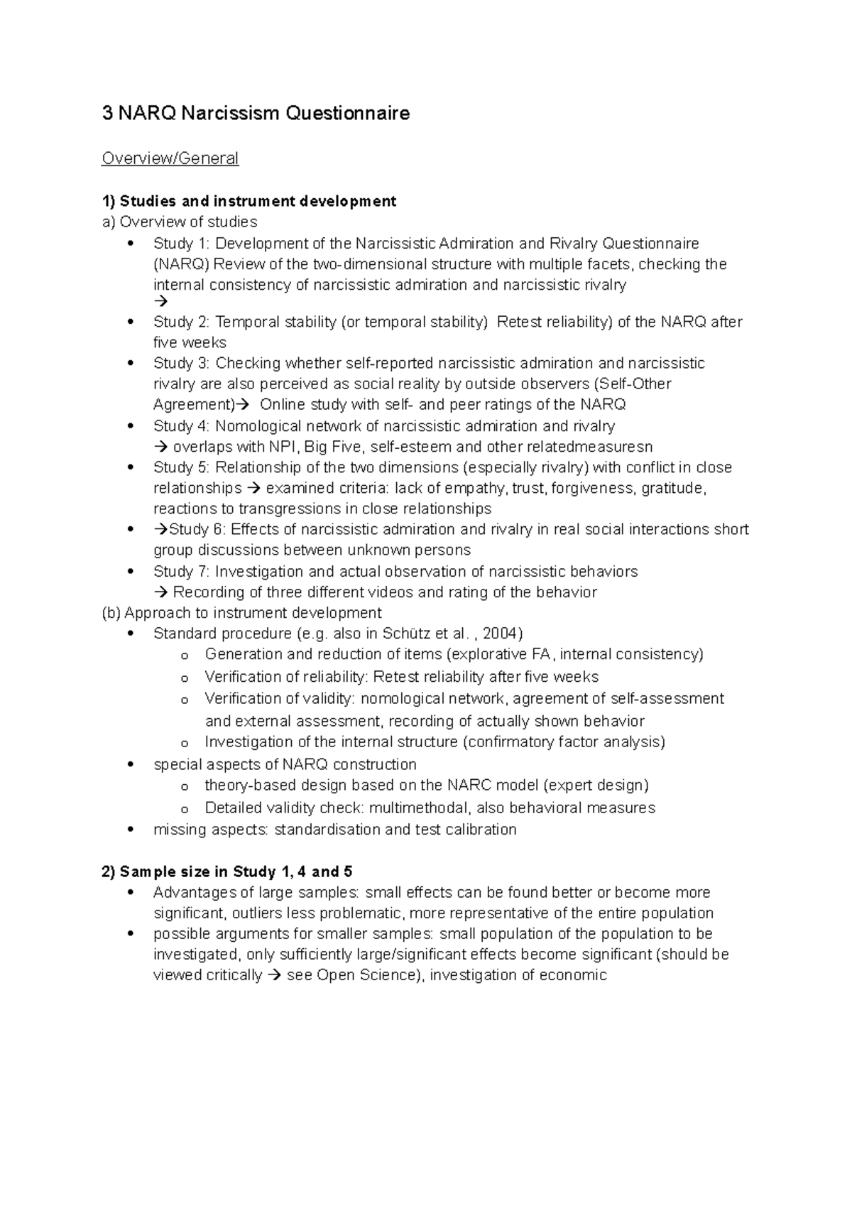 3 NARQ Narcissism Questionnaire - 3 NARQ Narcissism Questionnaire ...