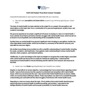 HUM 102 Module Two Project Proposal - Part One: Choose the Creative ...