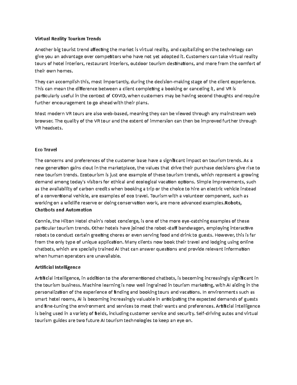 Virtual Reality Tourism Trends Virtual Reality Tourism Trends Another Big Tourist Trend