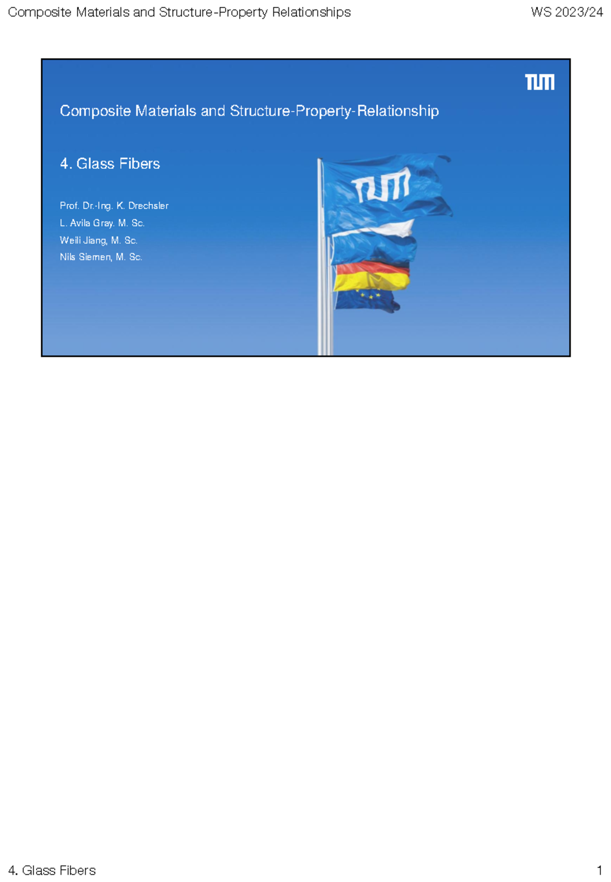 Polymer Mat - Lecture Slides - Composite Materials and Structure ...