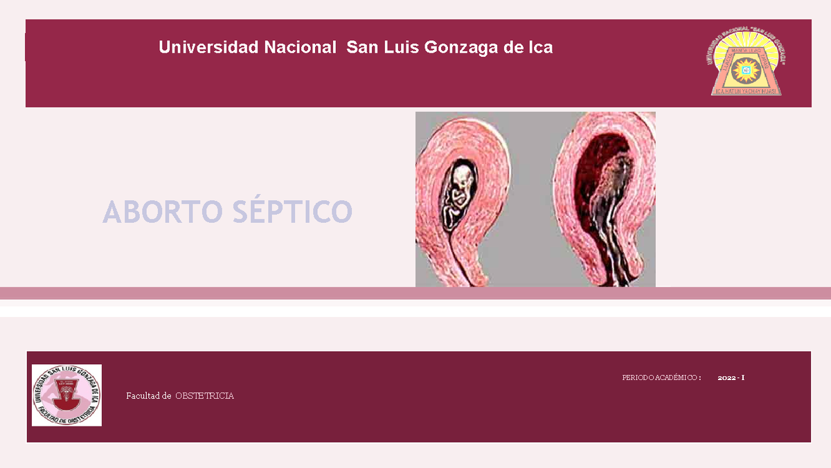 Abortoseptico - Aborto septico - Universidad Nacional San Luis Gonzaga ...