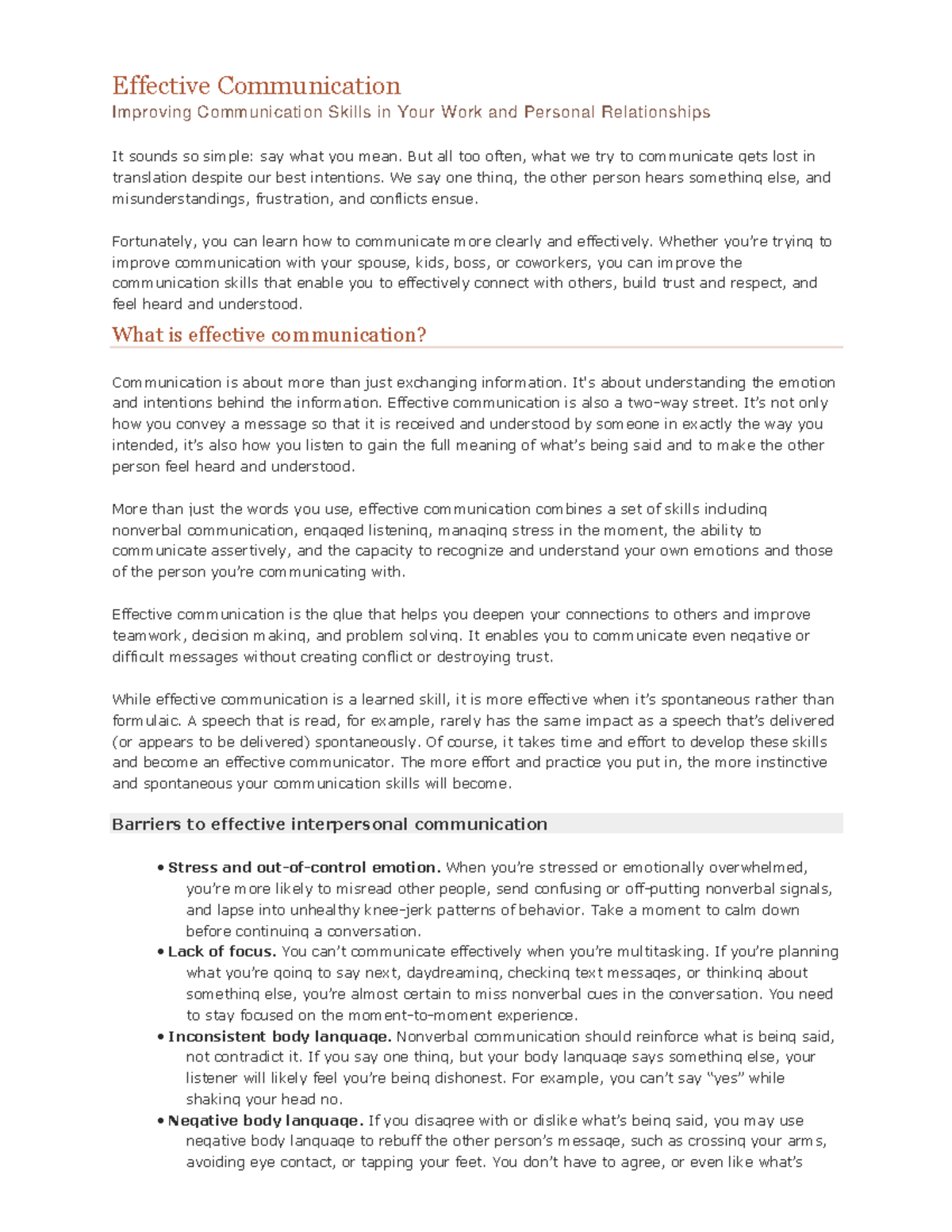 Communication-Skills - Effective Communication Improving Communication ...