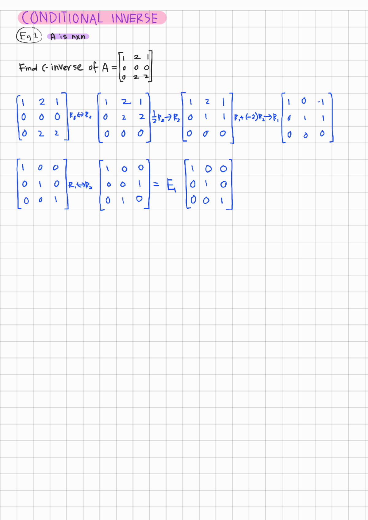 MAT523 Test Practise 240422 222908 - Linear Algebra - Studocu