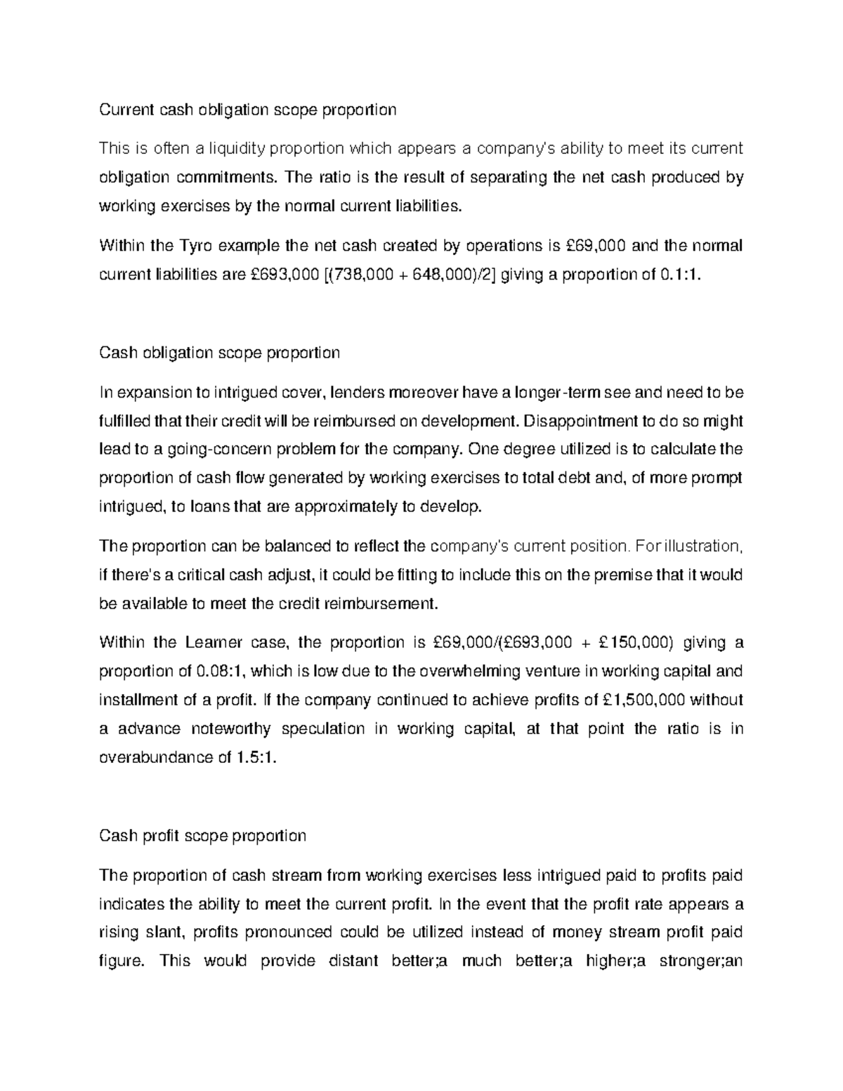 Summary - Preparation of Financial Statements-29 - Current cash ...