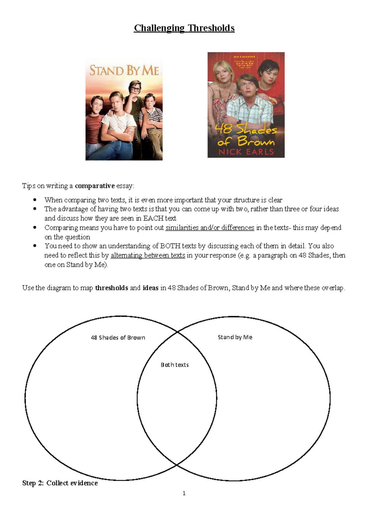 Challenging Thresholds - Challenging Thresholds Tips on writing a ...