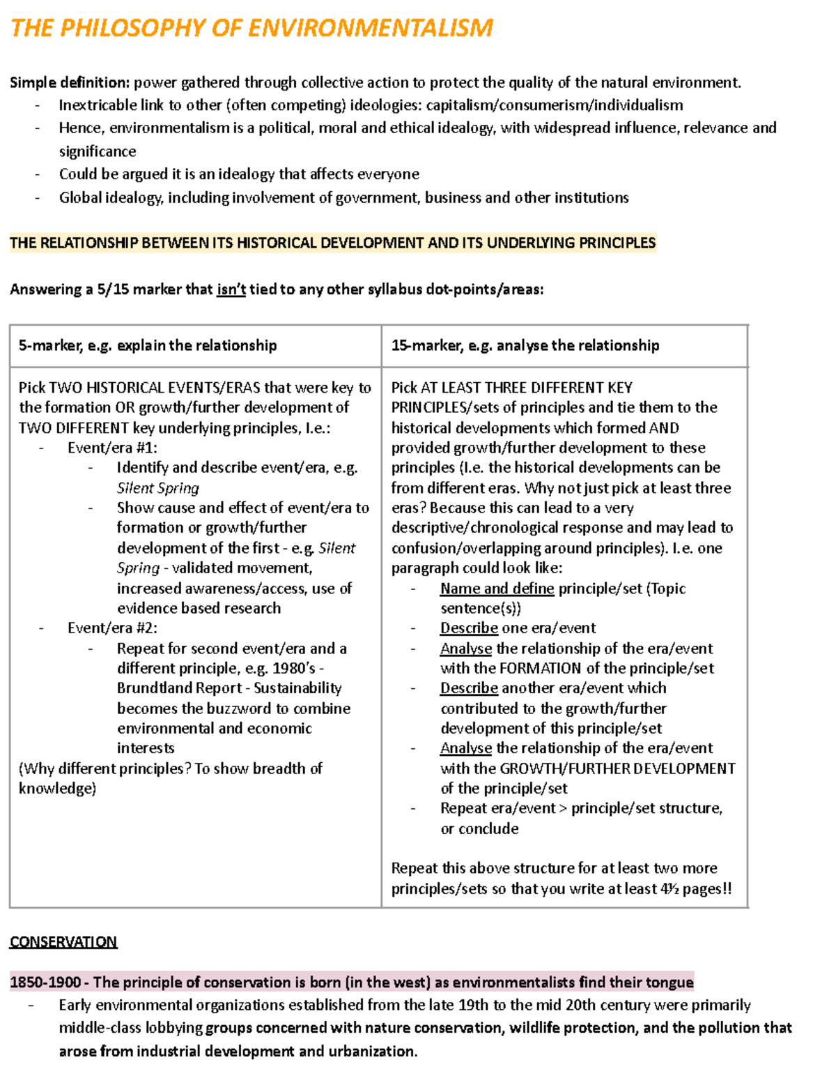 THE Philosophy OF Environmentalism - THE PHILOSOPHY OF ENVIRONMENTALISM ...