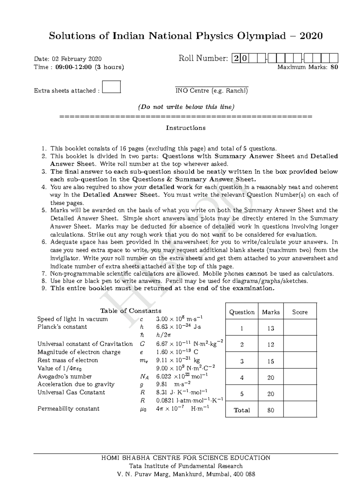 Inpho 2020-Solutions-202002 20 - HBC Solutions of Indian National ...