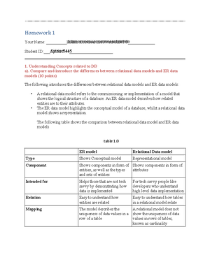 Sql hw4 - home work solution 4 - Homework 4 Your Name: Eliel Zhuwankinyu___ Student - Studocu