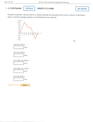 Homework Chapter 1 Page 3 (PHY-150) - PHY-150 - Studocu
