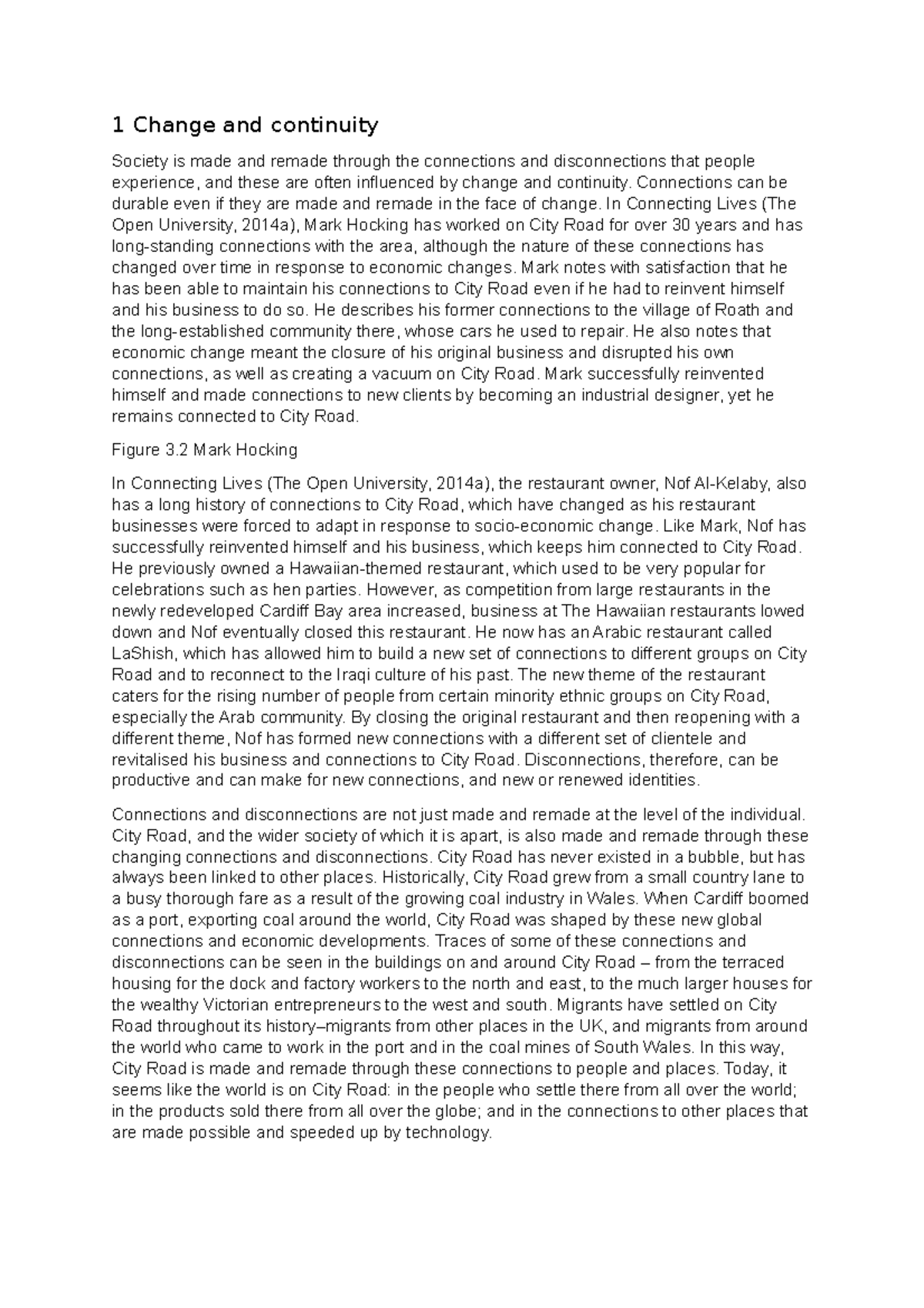 DD102 chapter 3 - change and continuity - 1 Change and continuity ...