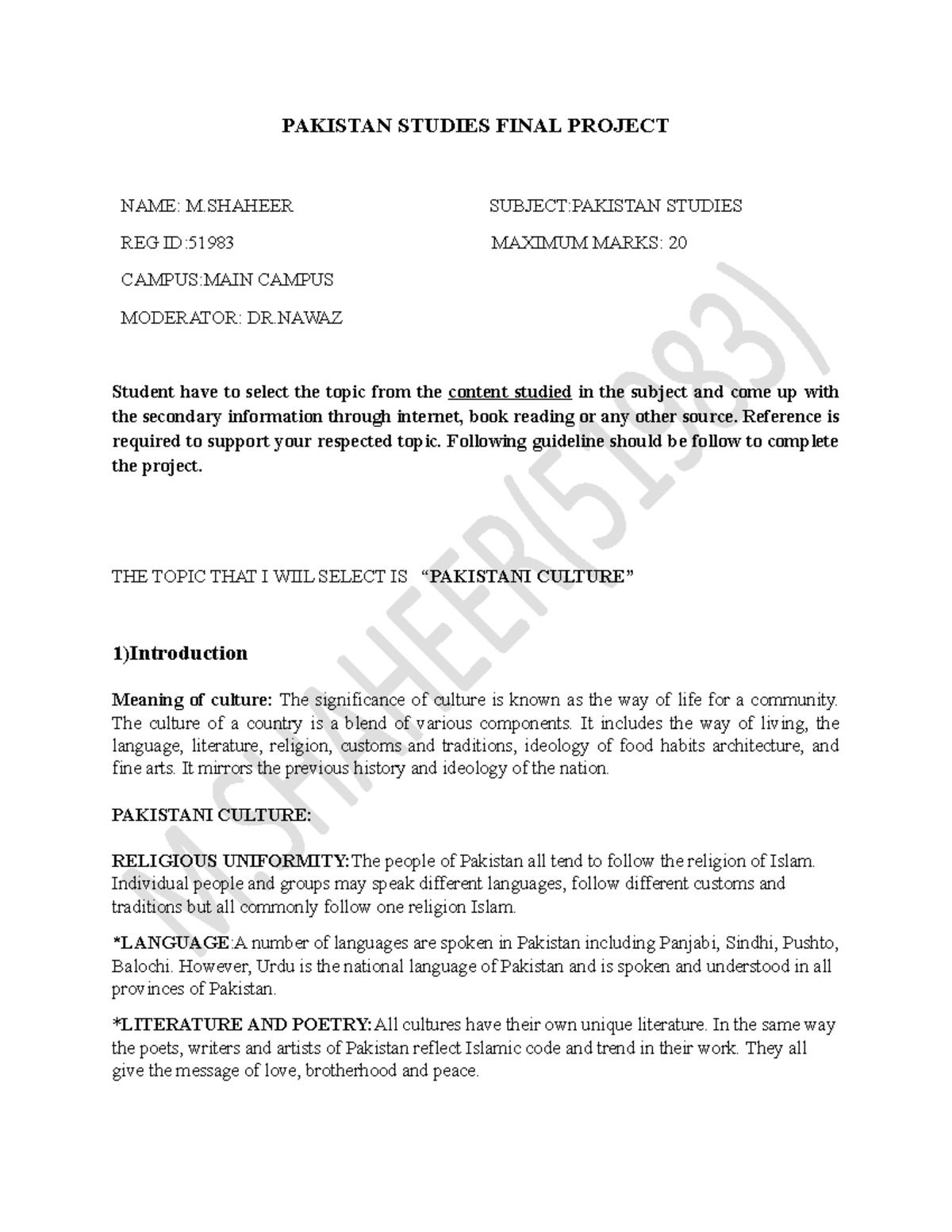 Pakistan Studies 1Pakistan Studies 1Pakistan Studies 1 - PAKISTAN ...