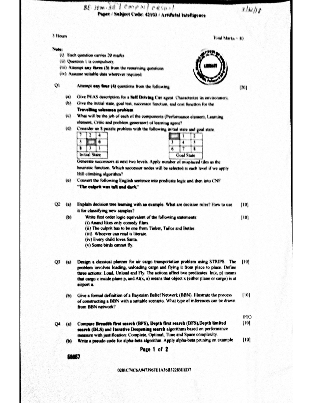 D18BE7 CMPN Cbsgs AI - Computer Science and Engineering (AIML) - Studocu