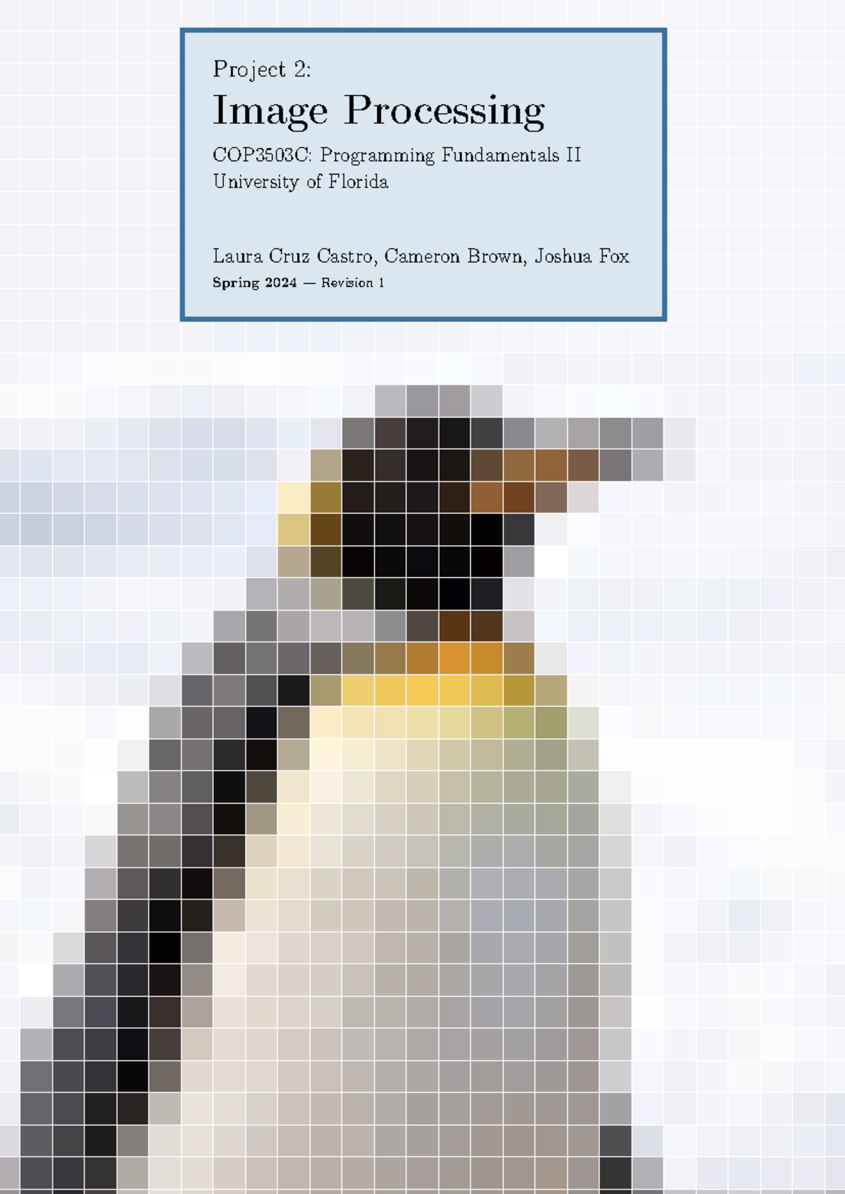 Project 2 - Image Processing Spring 2024 removed - Project 2: Image Processing COP3503C ...