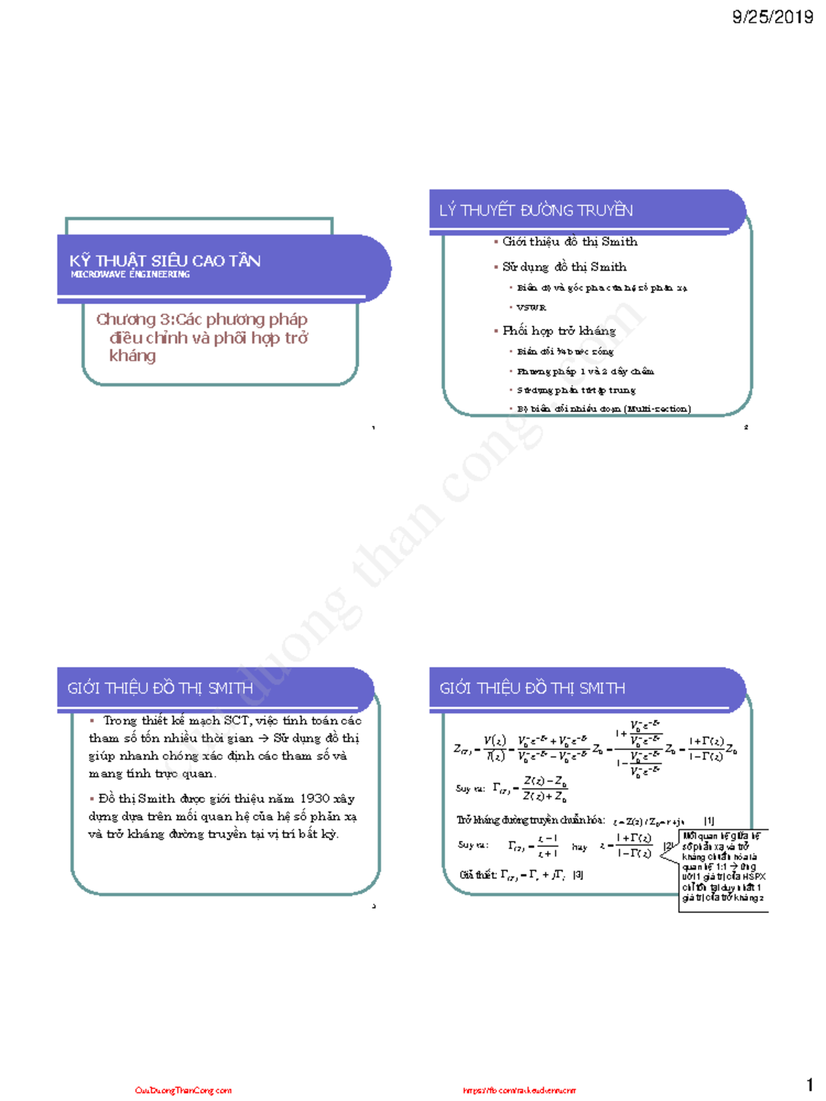 Ky-thuat-sieu-cao-tan chp3-impedane-matching part 1 - [cuuduongthancong - 1 1 KỸ THUẬT SIÊU CAO ...