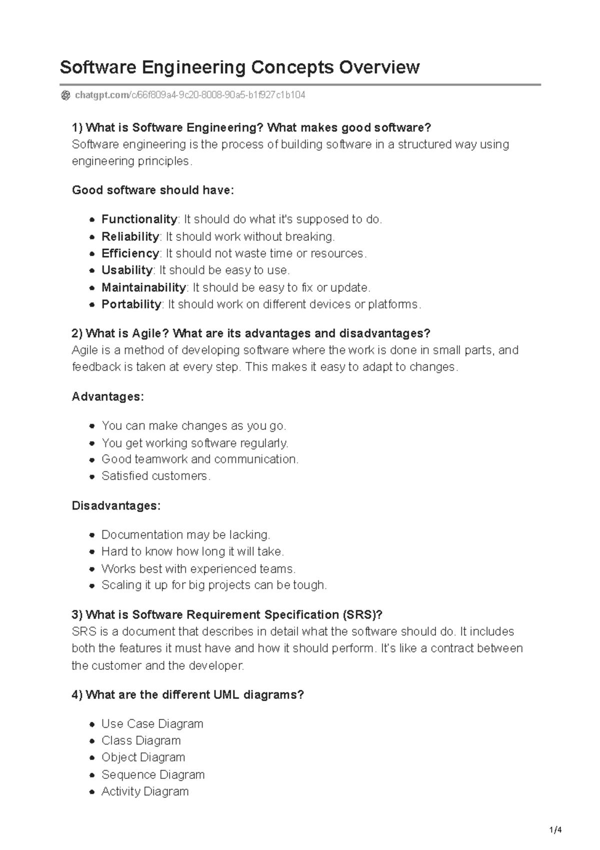 Software Engineering easy module - Software Engineering Concepts Overview - Studocu