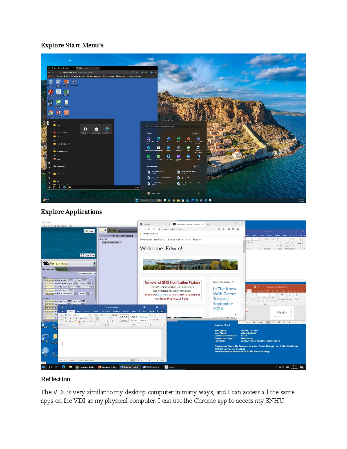 Explore A Virtual Desktop Infrastructre - IT272 - Explore Start Menu’s ...