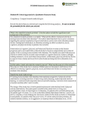 NUR2356 Module 07 Assignment WIN 22 - Module 07 Assignment – Sensory ...