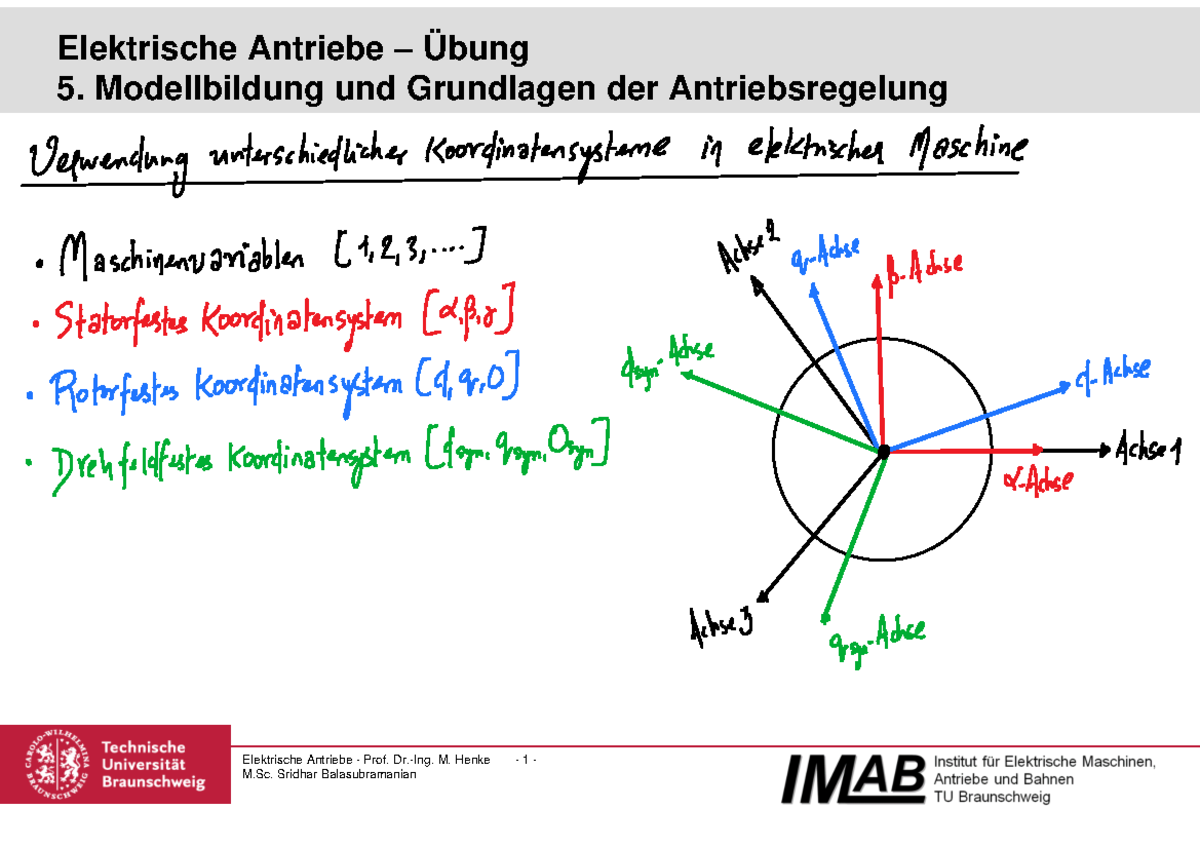 Sendfile.php - Sommersemester - Elektrische Antriebe - Prof. Dr.-Ing. M ...