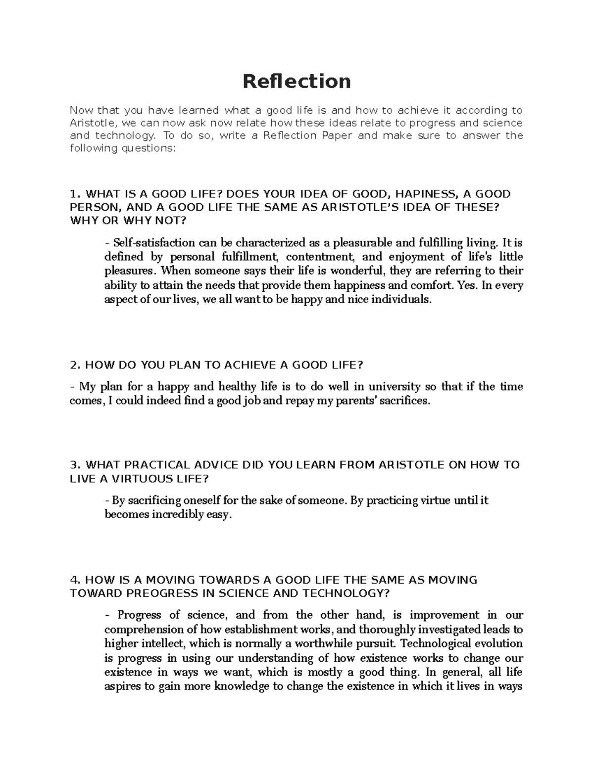 Activity 4 - vagaavabahhytav - Reflection Now that you have learned ...