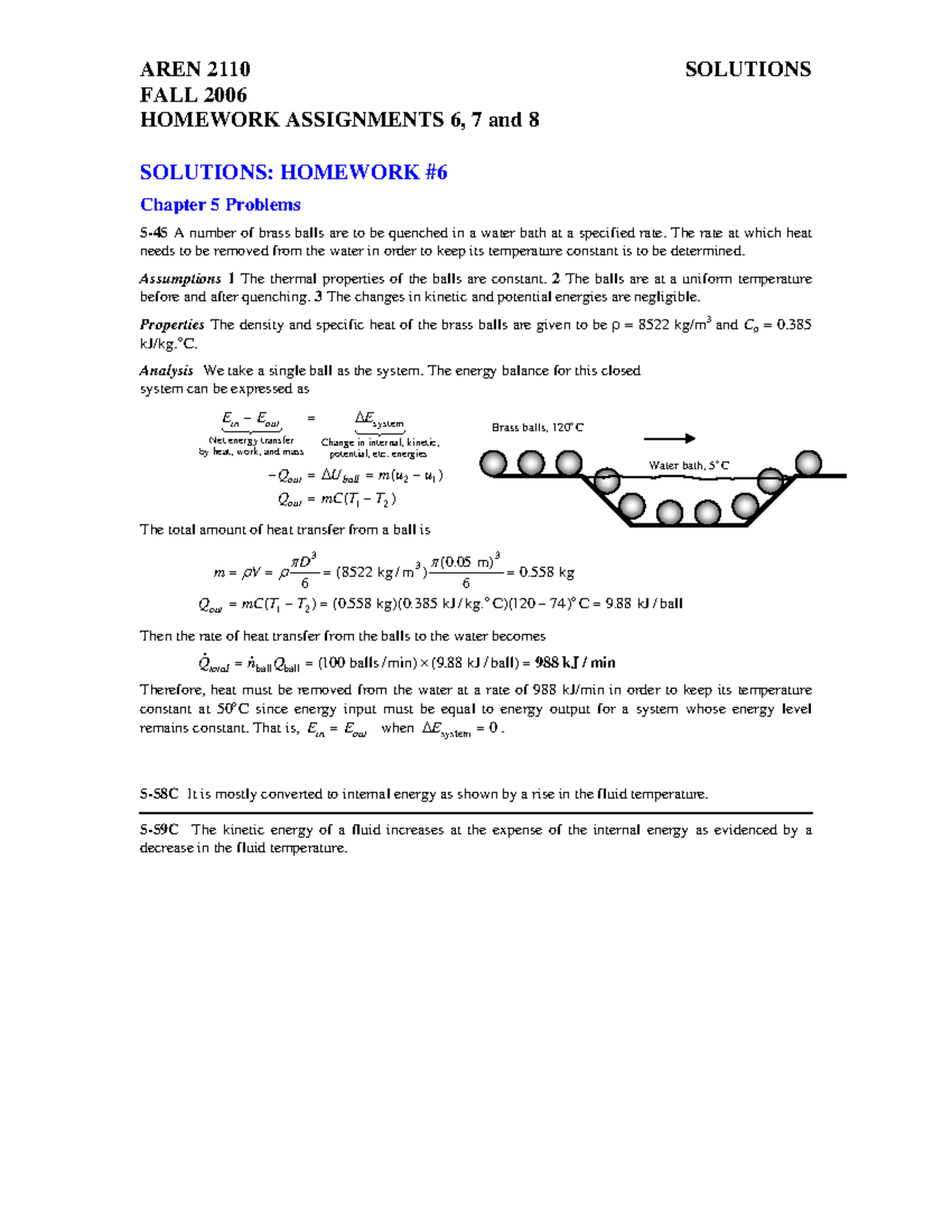 Solutions Homeworks 6-8 F06 - FALL 2006 HOMEWORK ASSIGNMENTS 6, 7 and 8 SOLUTIONS: HOMEWORK ...