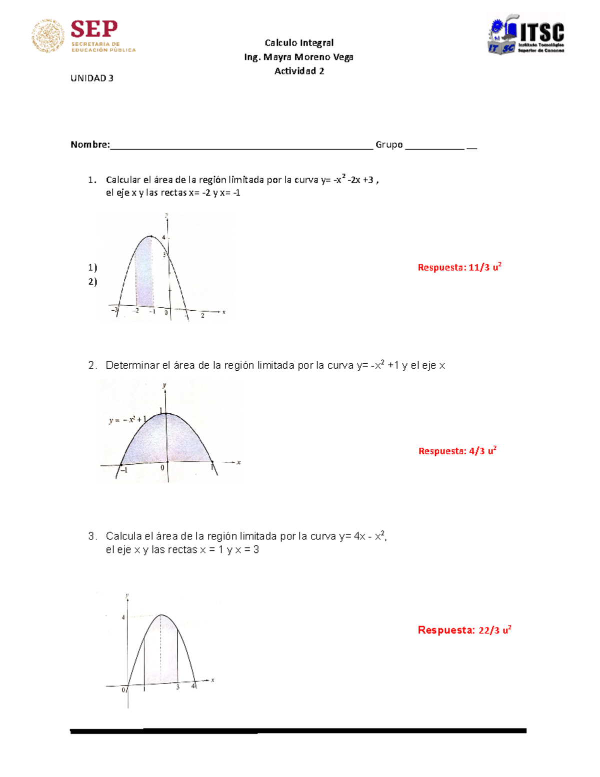 U3. Actividad 2 Procedimientos - UNIDAD 3 Nombre